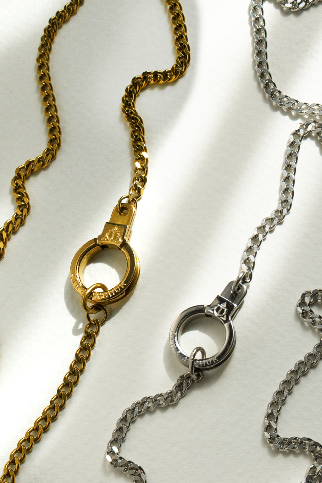 Stainless Steel Hit the Curb Chain Cuff Keeper Necklace – Air & Anchor