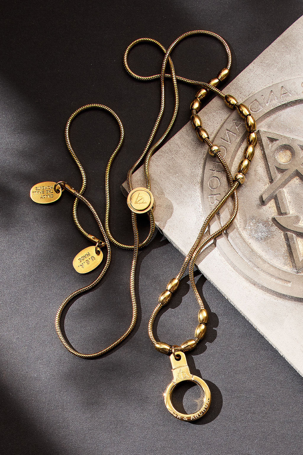 all strung up adjustable cuff keeper necklace – Air & Anchor